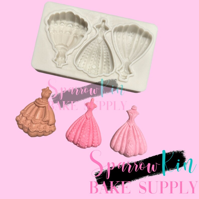 PUFF DRESS TRIO Silicone Mold - Etsy