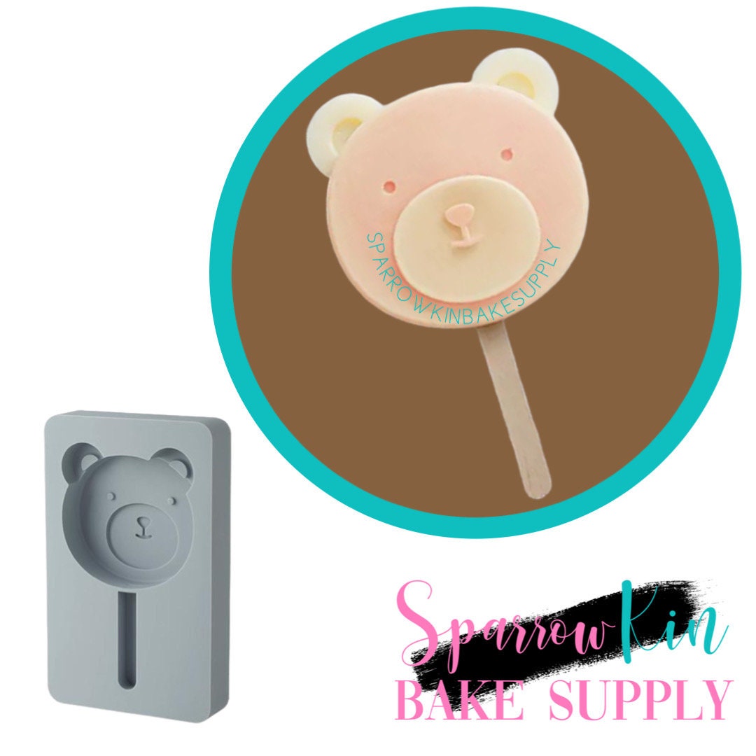 SINGLE TEDDY BEAR Face Popsicle Mold - Etsy