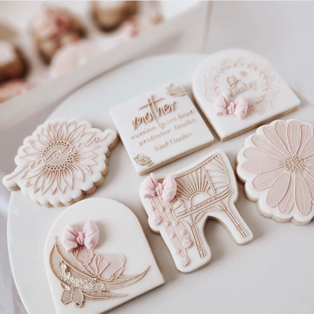 RATTAN CRIB With THROW Cutter & Stamp - Sarah Maddison Cookie Stamp - Etsy