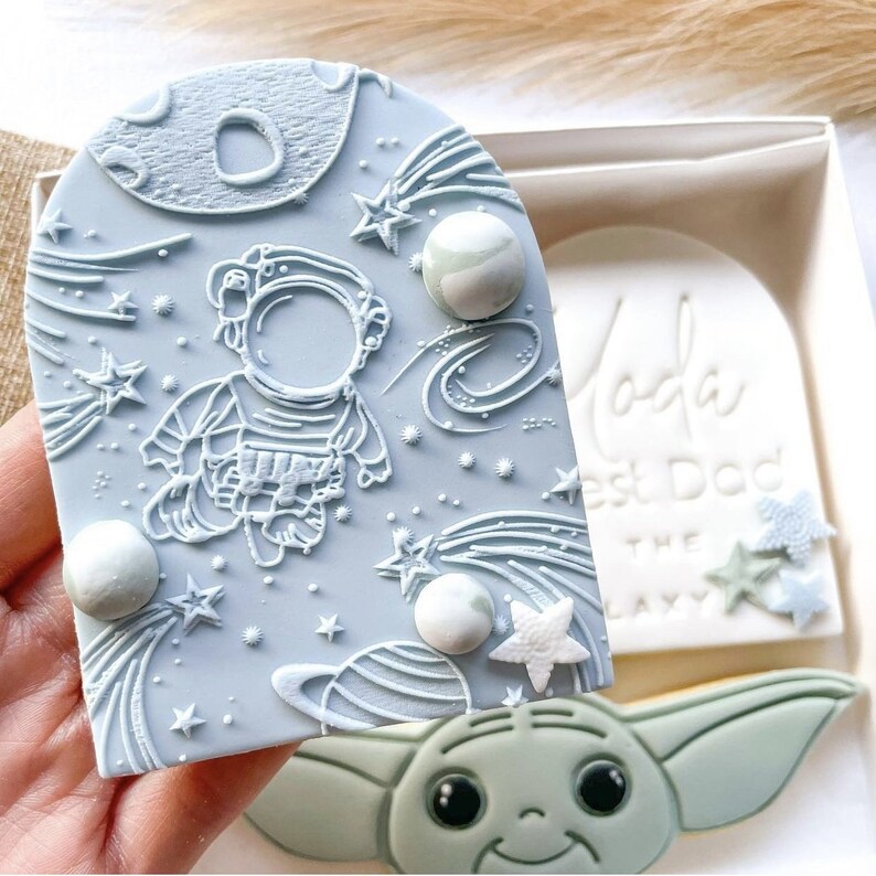 SPACE THEMED PATTERN Sarah Maddison Cookie Stamp - Etsy