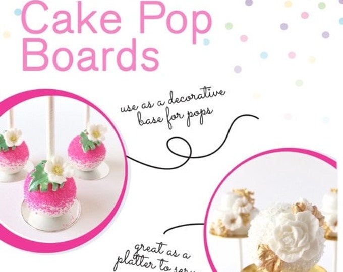 WHITE Cake Pop Boards 50pc Set MY LITTLE Cakepop - Etsy