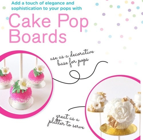 WHITE Cake Pop Boards 50pc Set MY LITTLE Cakepop - Etsy