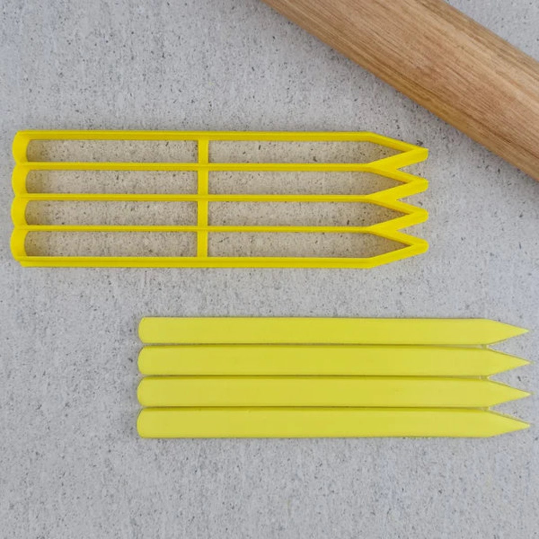 PENCIL Multi CUTTER MUL-4P Custom Cookie Cutter - Etsy