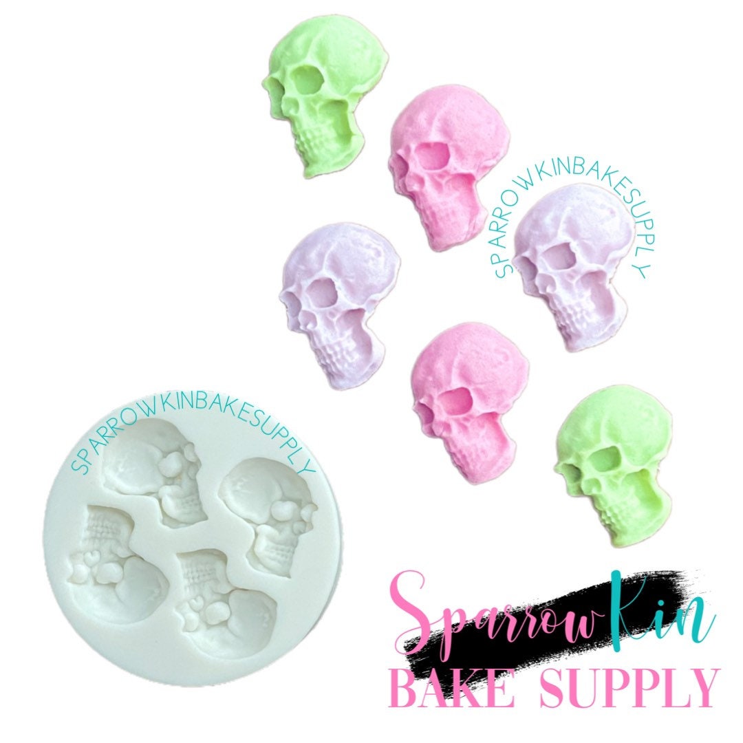 SKULL QUAD Silicone Mold - Etsy