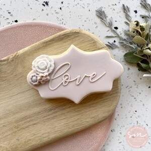 LOVE SCRIPT - Sarah Maddison Cookie Stamp - Etsy