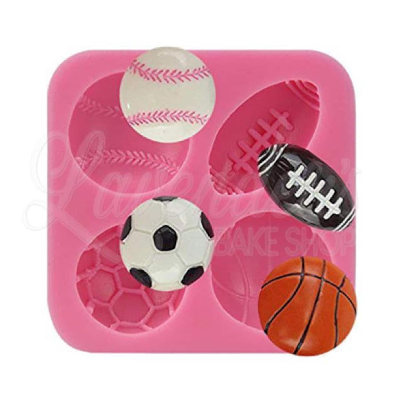 SPORTS BALLS Silicone Mold |football| Baseball | Basketball | Soccer ...
