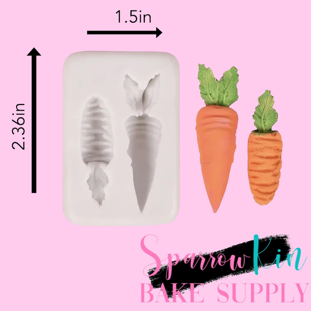 CARROT DUO Silicone Mold | Easter Must Have! Chocolate, Fondant, Resin ...