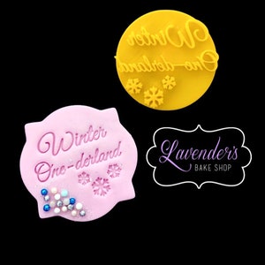 WINTER ONE-DERLAND 111 Custom Cookie Embosser - Etsy