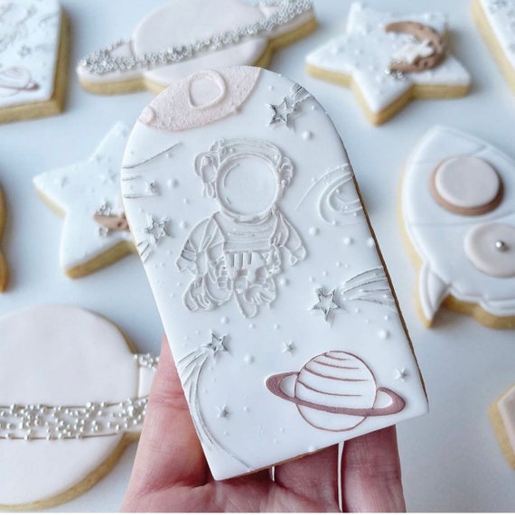 SPACE THEMED PATTERN Sarah Maddison Cookie Stamp - Etsy