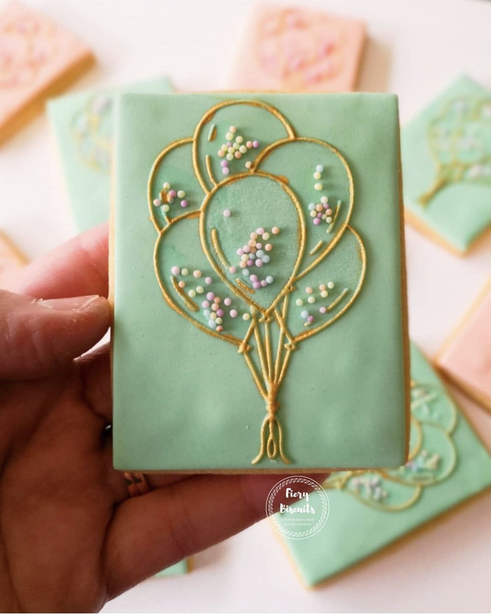 BALLOON BUNCH Sarah Maddison Cookie Stamp - Etsy