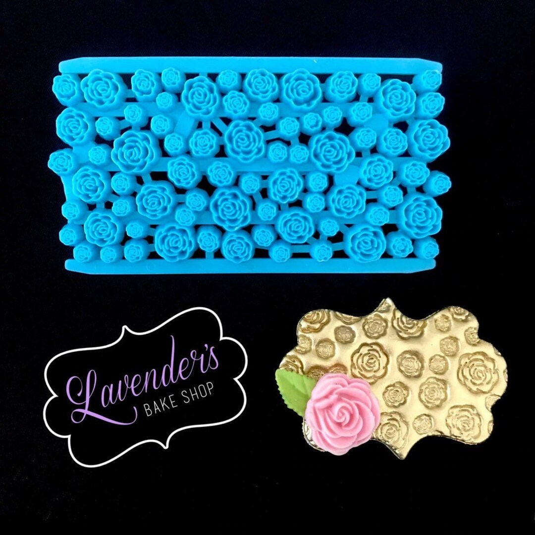 ROSES Fondant Embosser - Etsy