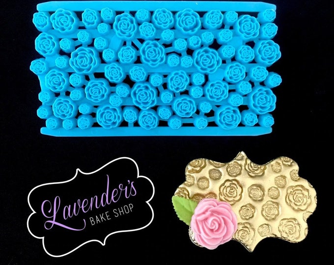 ROSES Fondant Embosser - Etsy