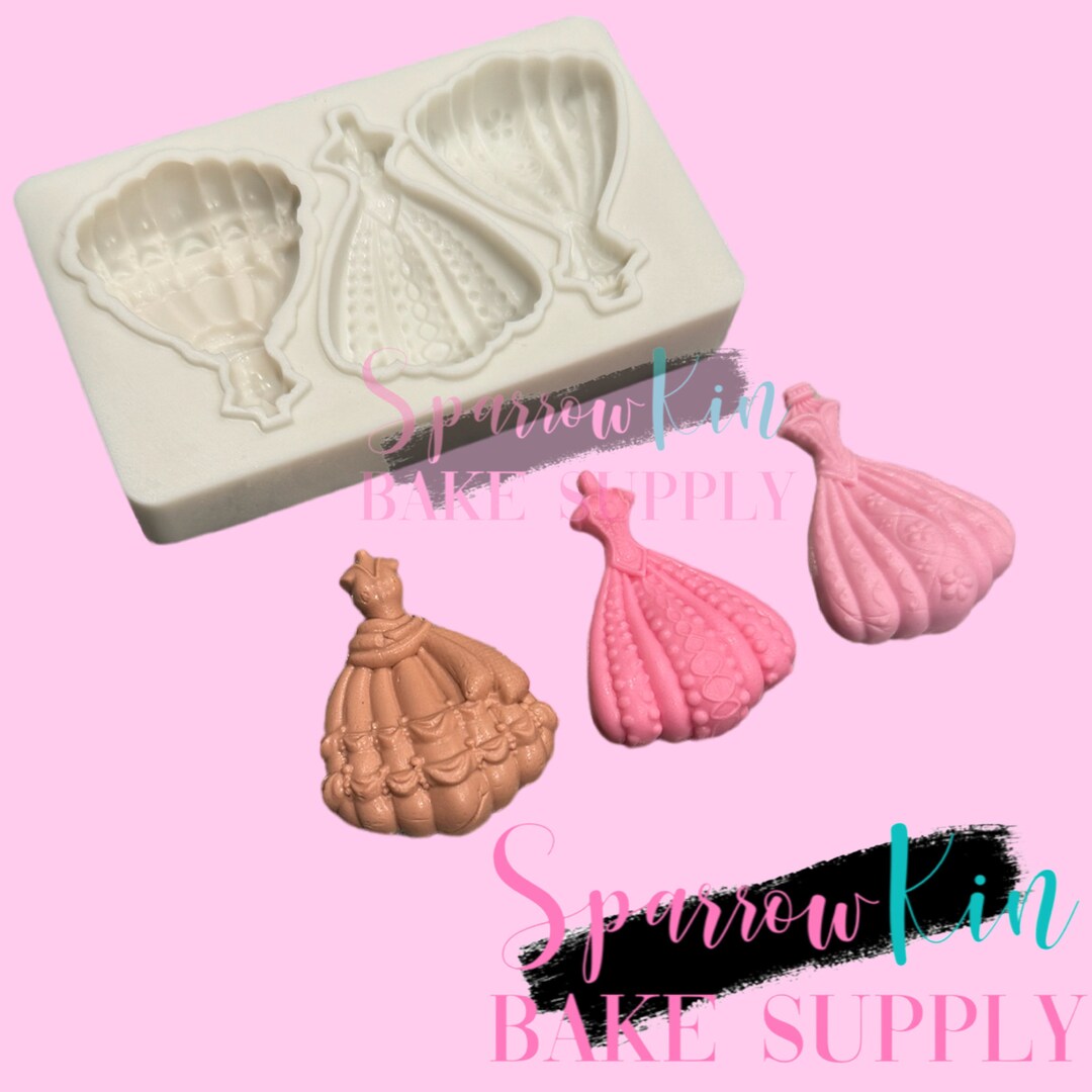 PUFF DRESS TRIO Silicone Mold - Etsy