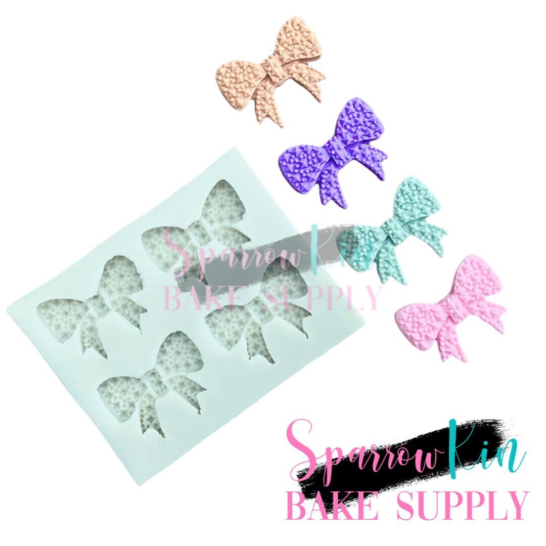 RHINESTONE BOW QUAD Silicone Mold - Etsy