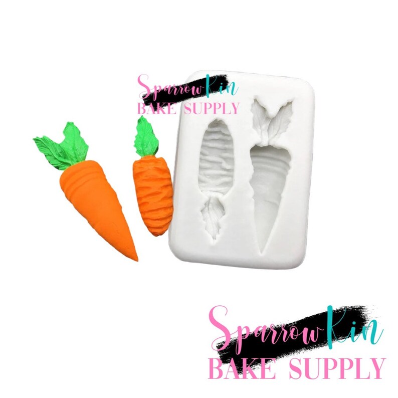 CARROT DUO Silicone Mold | Easter Must Have! Chocolate, Fondant, Resin ...