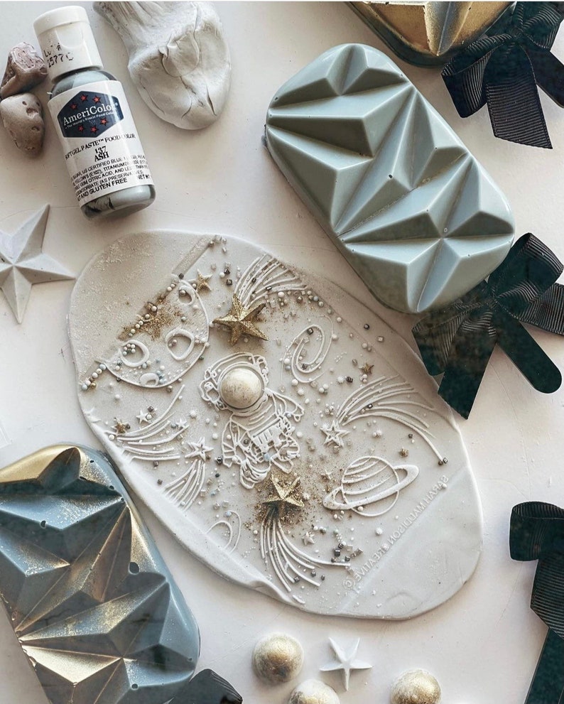 SPACE THEMED PATTERN Sarah Maddison Cookie Stamp - Etsy