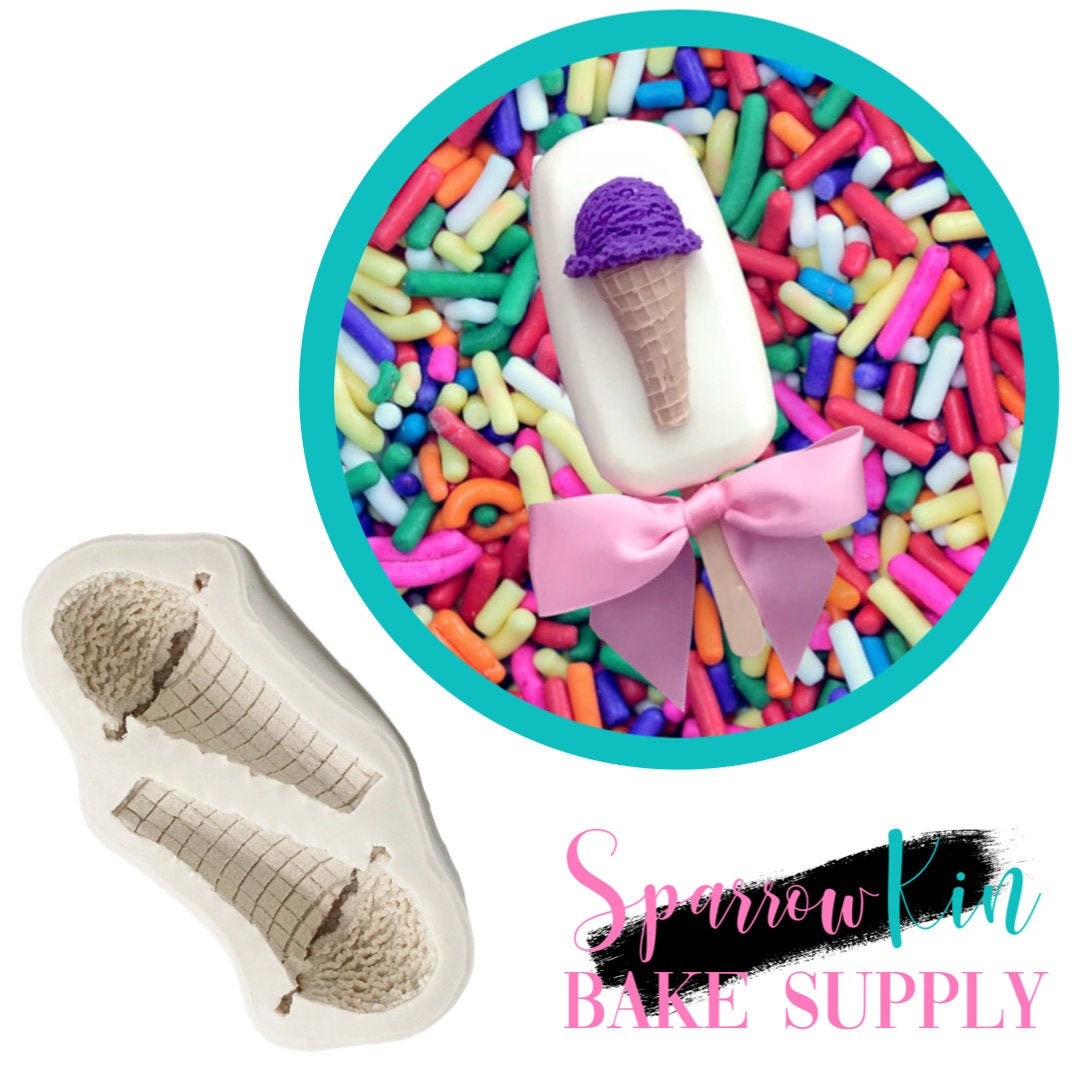 ICE CREAM CONE Duo Silicone Mold | Etsy