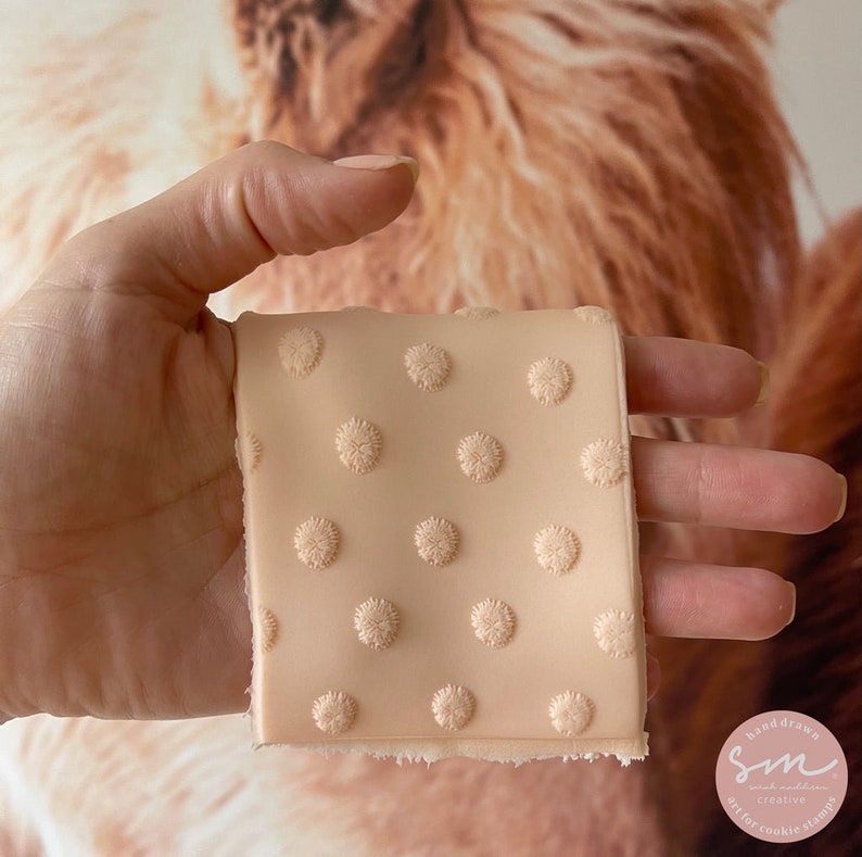 POM POM PATTERN Sarah Maddison Cookie Stamp - Etsy