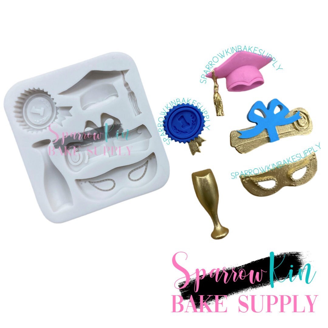 DIPOLMA GRADUATION THEME Silicone Mold - Etsy