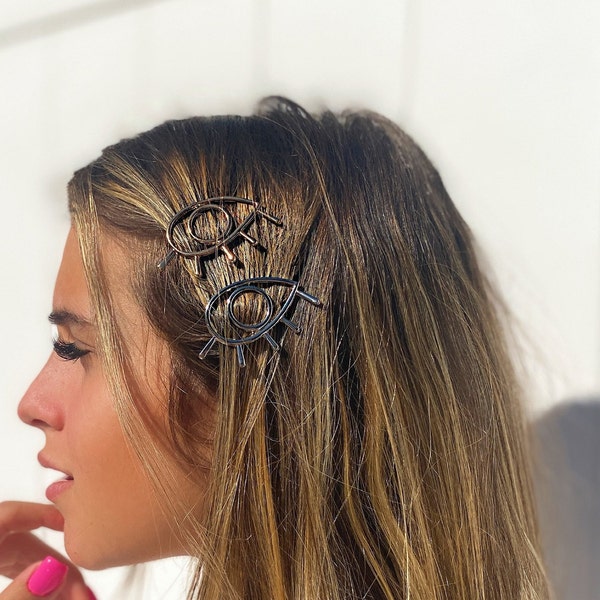 Evil Eye Hair Clip - Etsy
