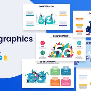 5G Infographic Templates | Diagrams for Powerpoint, Illustrator ...