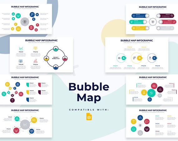Bubble Map Infographics Template for Google Slides Best - Etsy