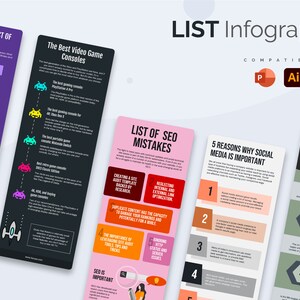 List Vertical Infographic Templates | Diagrams for Powerpoint ...