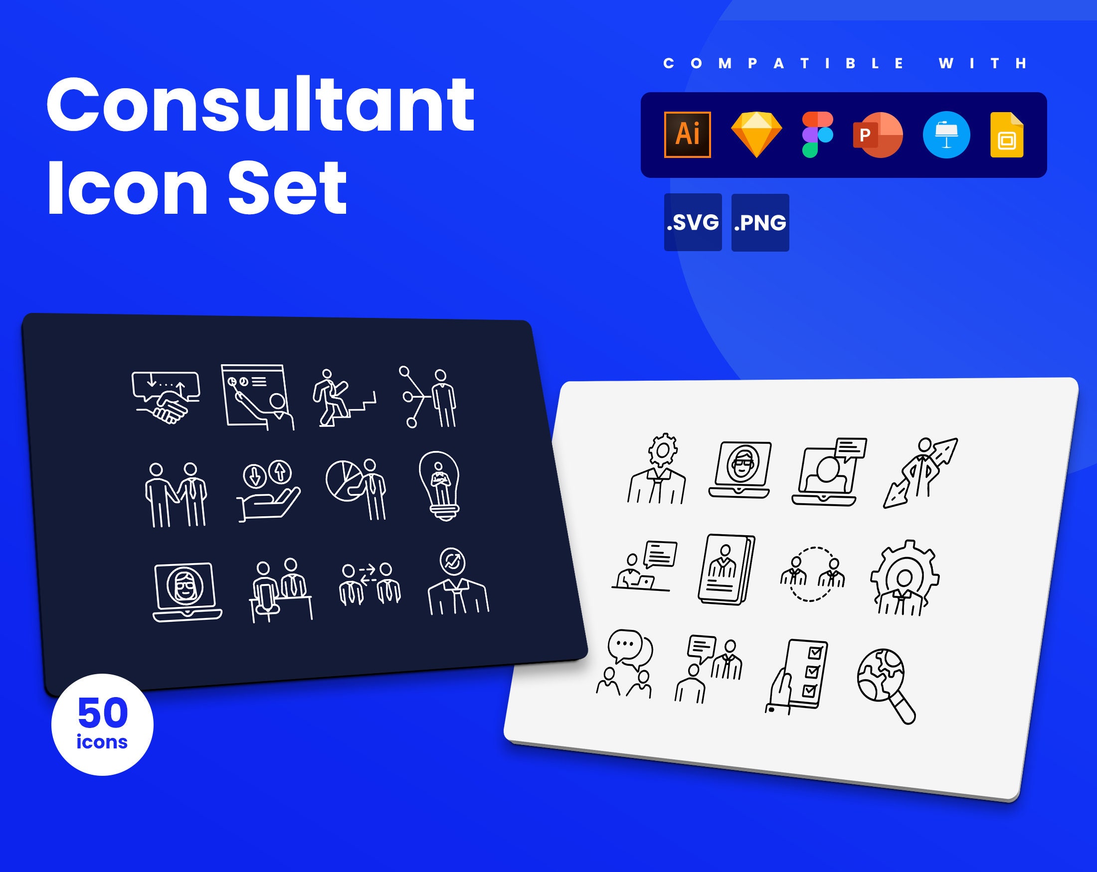 Consultant Icons | Vector Icons for Powerpoint, Keynote, Illustrator ...