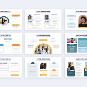 Customer Profile Infographics Template for Google Slides - Etsy