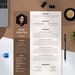 Elena Resume Template Professional Microsoft Word CV - Etsy