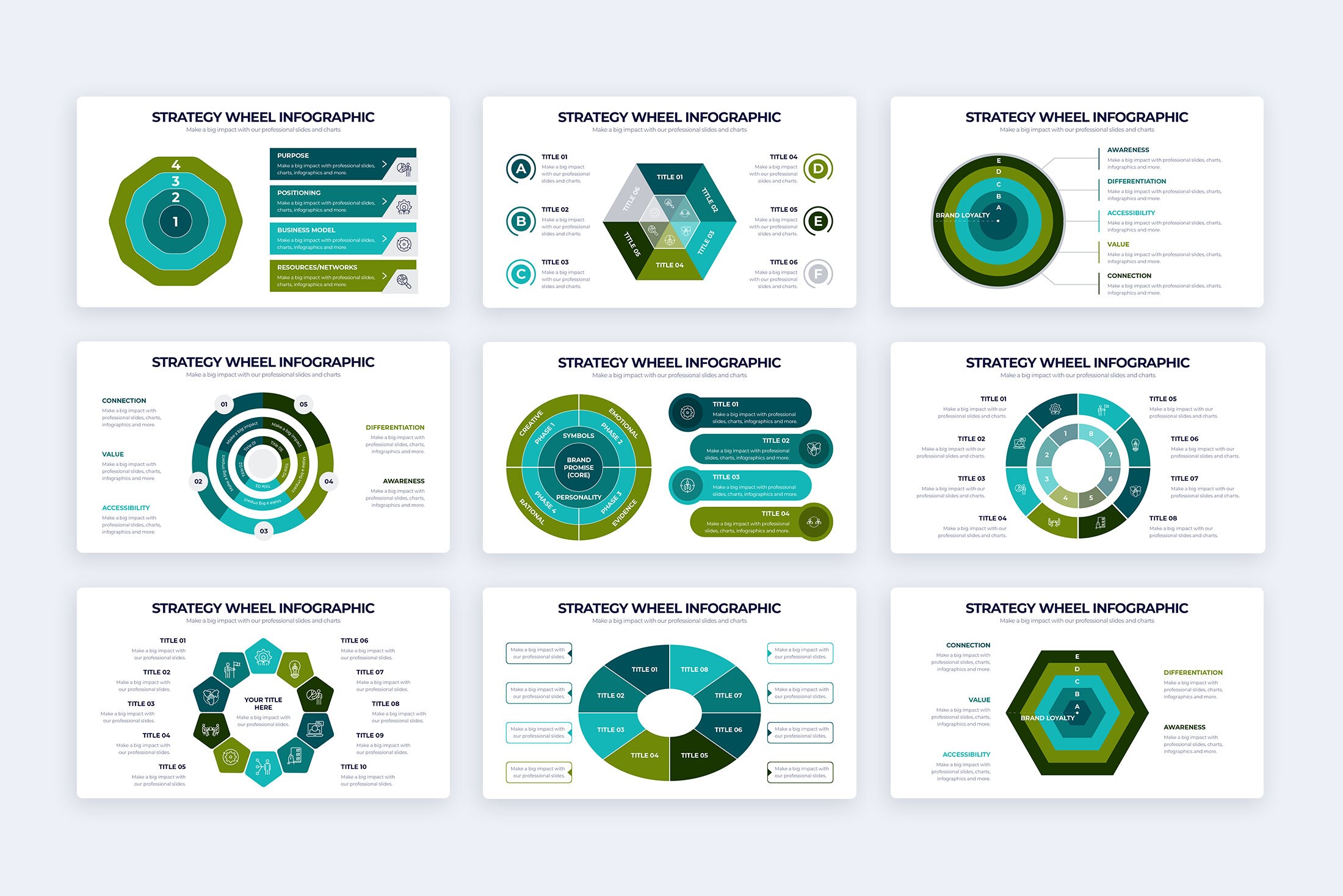 Strategy Wheel Infographics | Powerpoint Template, Template for ...