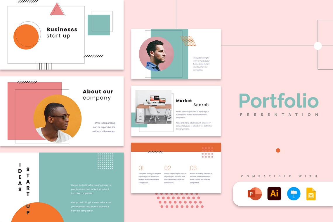 Portfolio Presentation Template | Powerpoint Template, Slides for ...