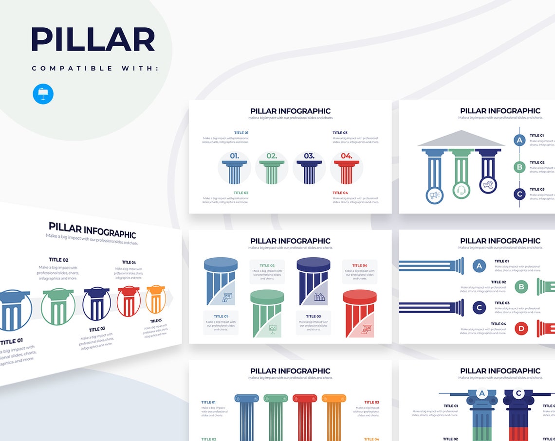 Pillar Infographics Template for Keynote Best Keynote Template Easy to ...