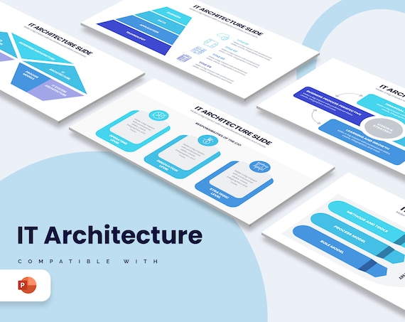 IT Architecture Infographics Template for Powerpoint Best - Etsy