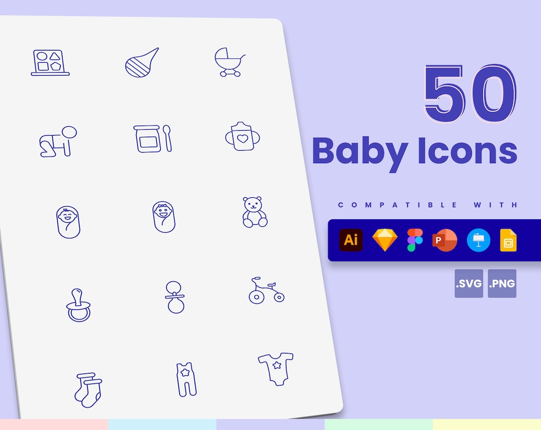 Baby Icons | Vector Icons for Powerpoint, Keynote, Illustrator, Google ...
