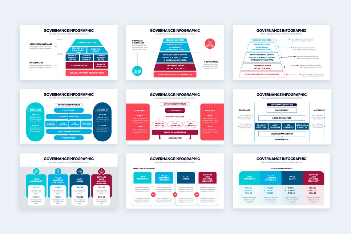 Governance Infographics Template for Illustrator, Easy to Edit, Fully ...