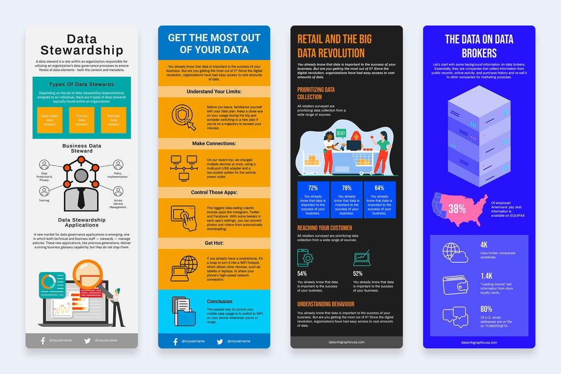 Data Vertical Infographic Templates | Diagrams for Powerpoint ...