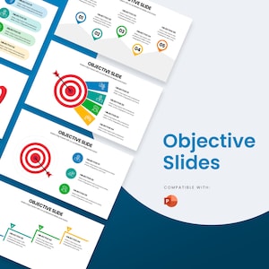 Objective Slides Template for Powerpoint | Minimal Work | Modern | Best ...