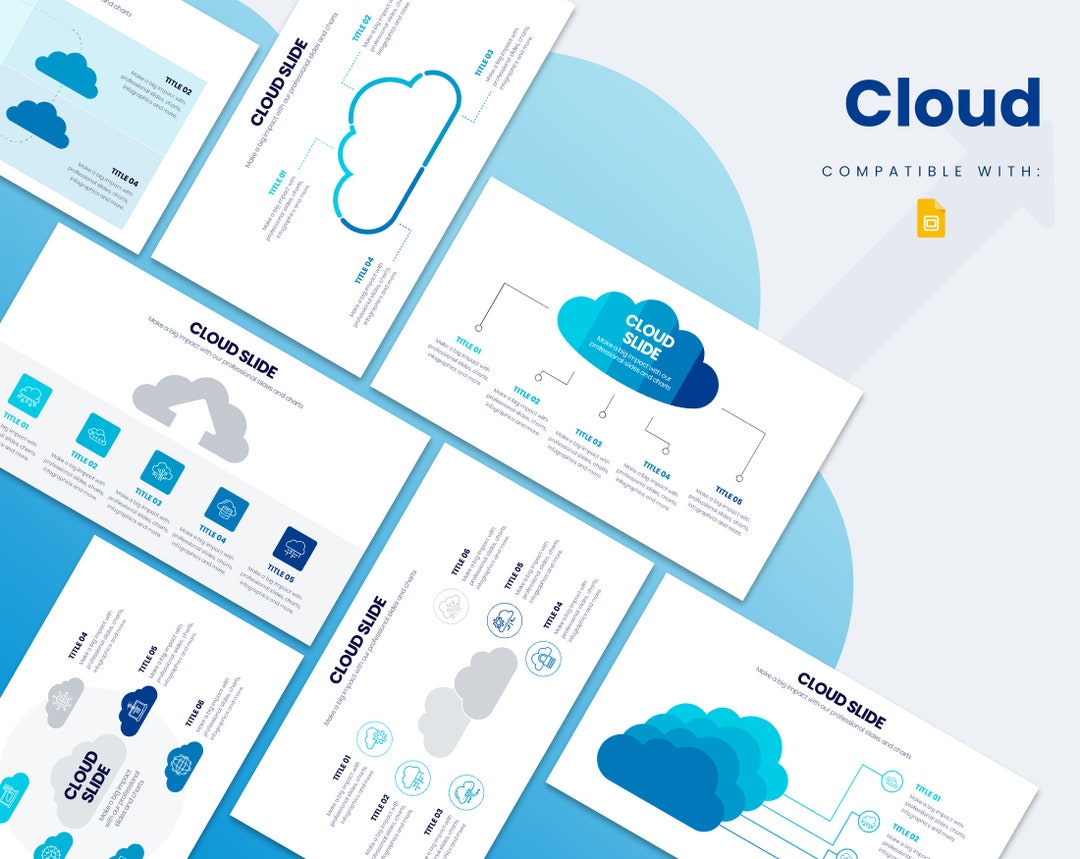 Cloud Infographics | Google Slides Template | Template for Google ...