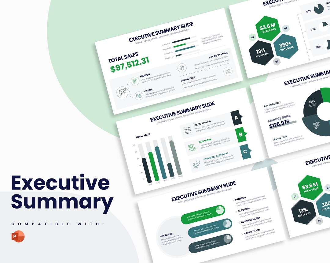 Executive Summary Infographics | Powerpoint Template, Template for ...