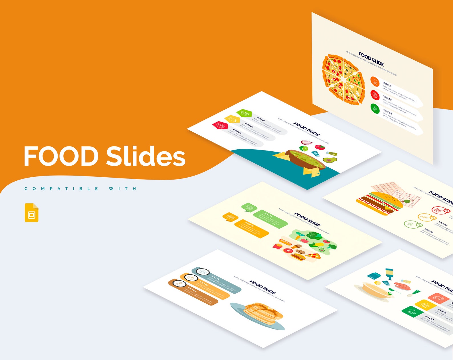 Food Slides Template for Google Slides | Clean Google Slides Template ...