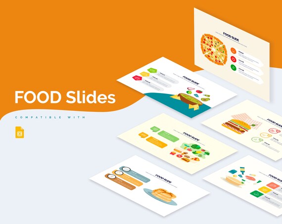Food Slides Template for Google Slides Clean Google Slides | Etsy