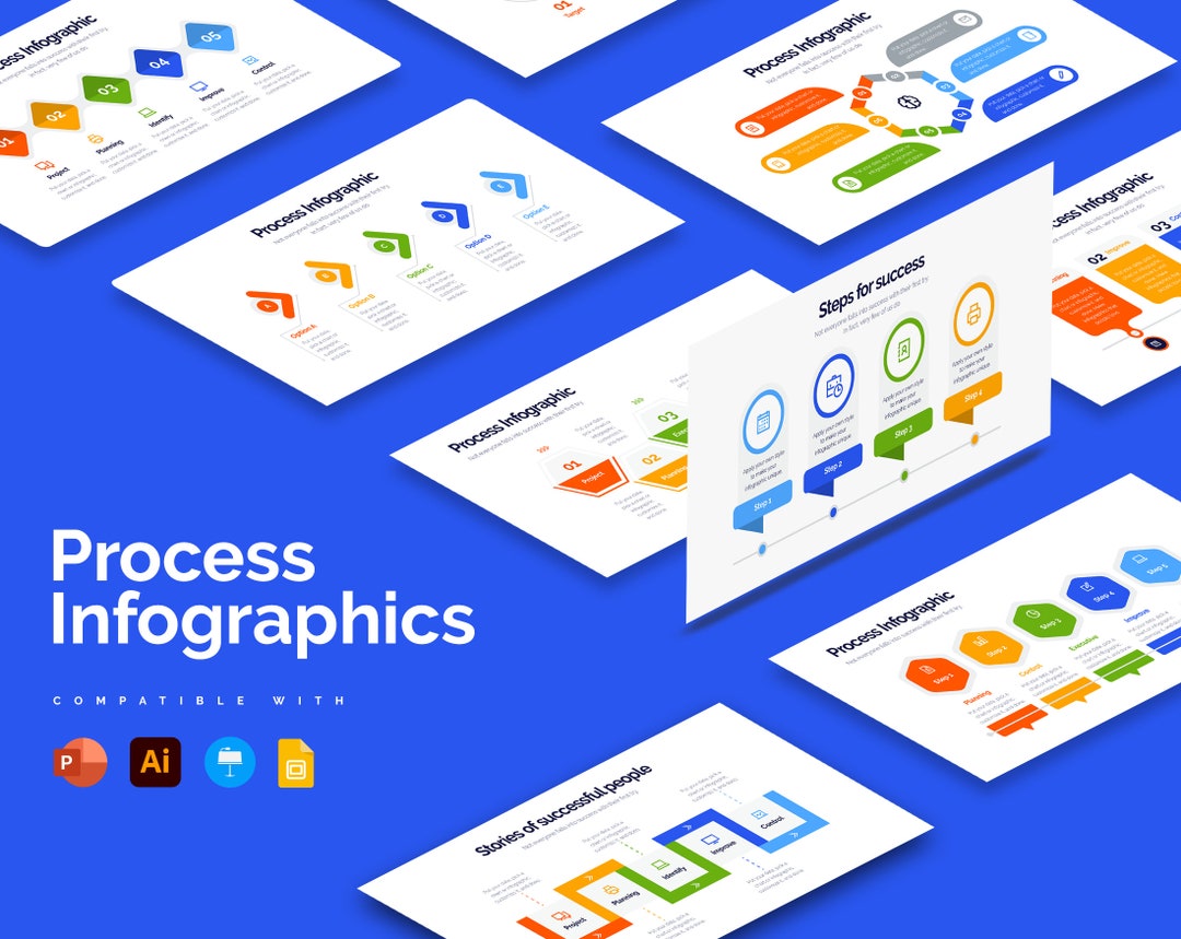 Process Infographic Templates | Diagrams for Powerpoint, Illustrator ...