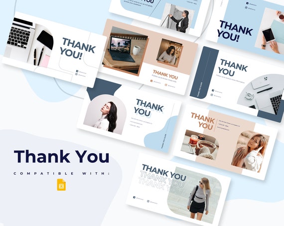 Thank You Infographics Template for Google Slides Best - Etsy