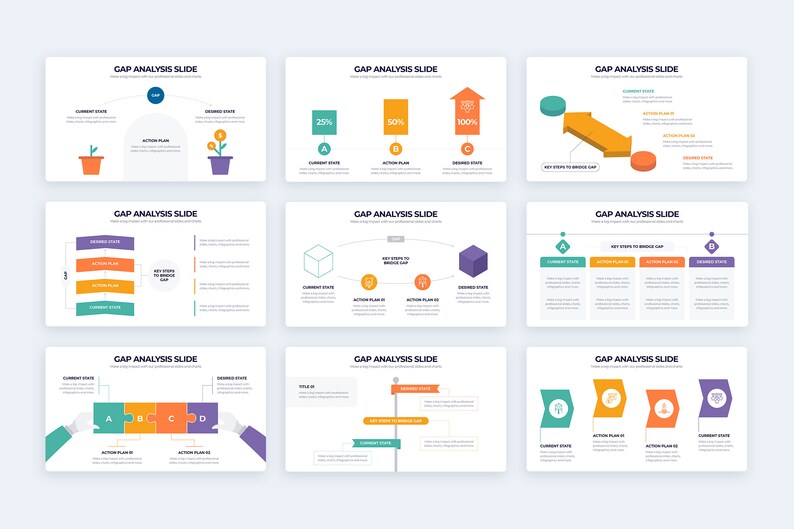 Gap Analysis Infographics Template for Google Slides Best Google Slide ...