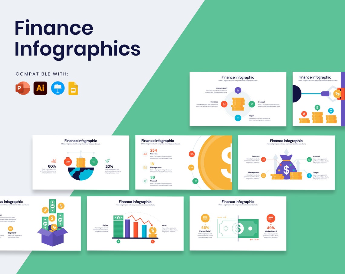 Finance Infographic Templates | Diagrams for Powerpoint, Illustrator ...