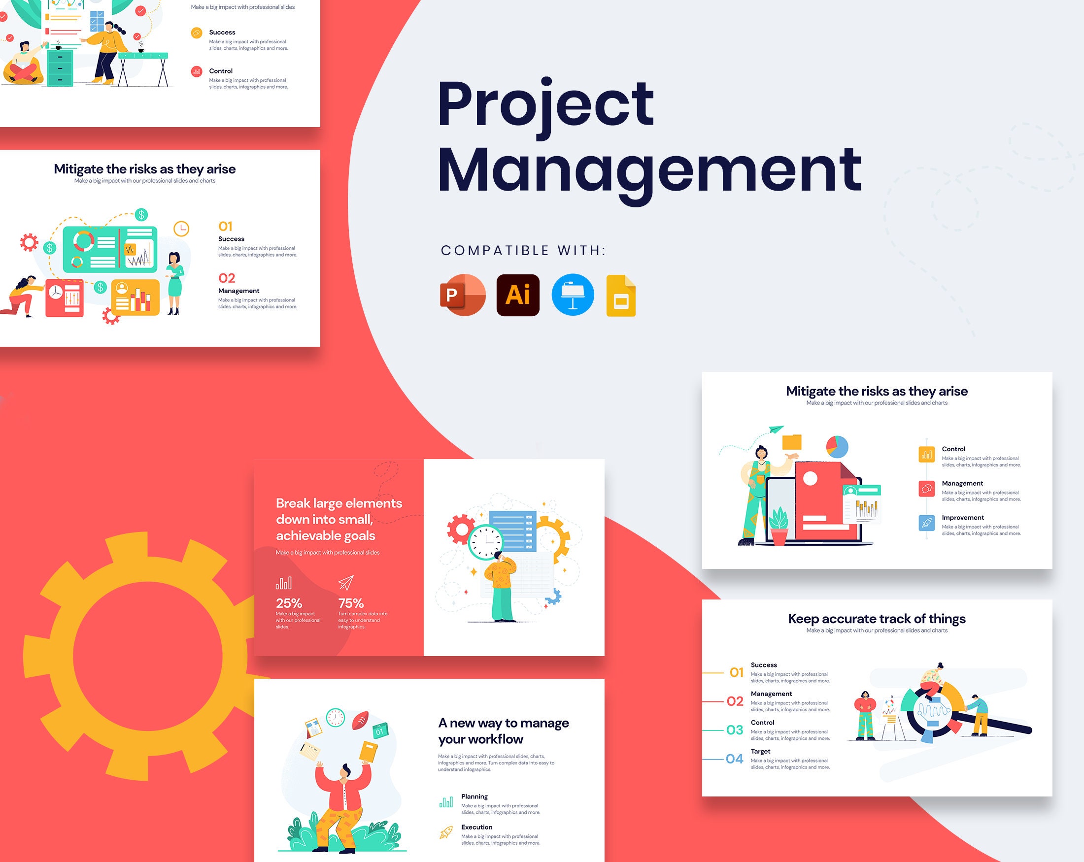 Project Management Infographic Templates Diagrams for Powerpoint ...