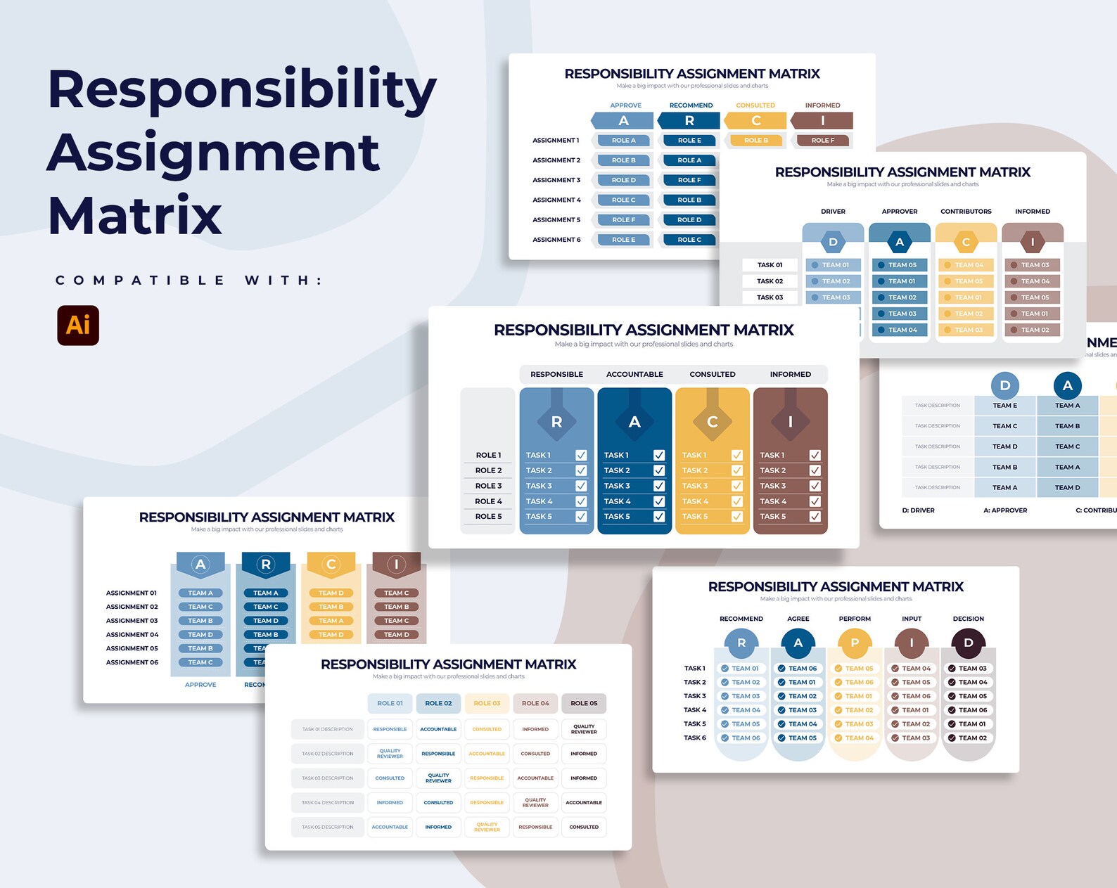 Responsibility Assignment Matrix Infographics | Template for ...