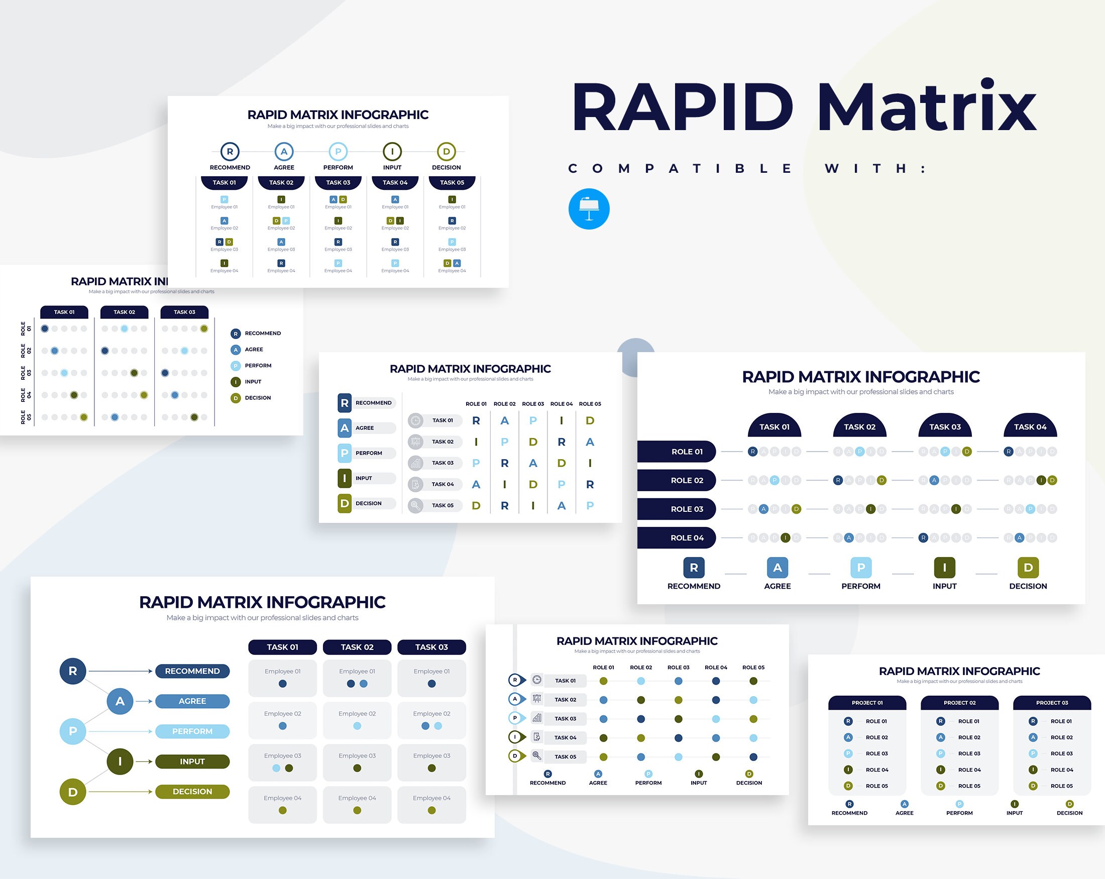 RAPID Matrix Infografía / Plantilla para Keynote / Mejor plantilla de ...