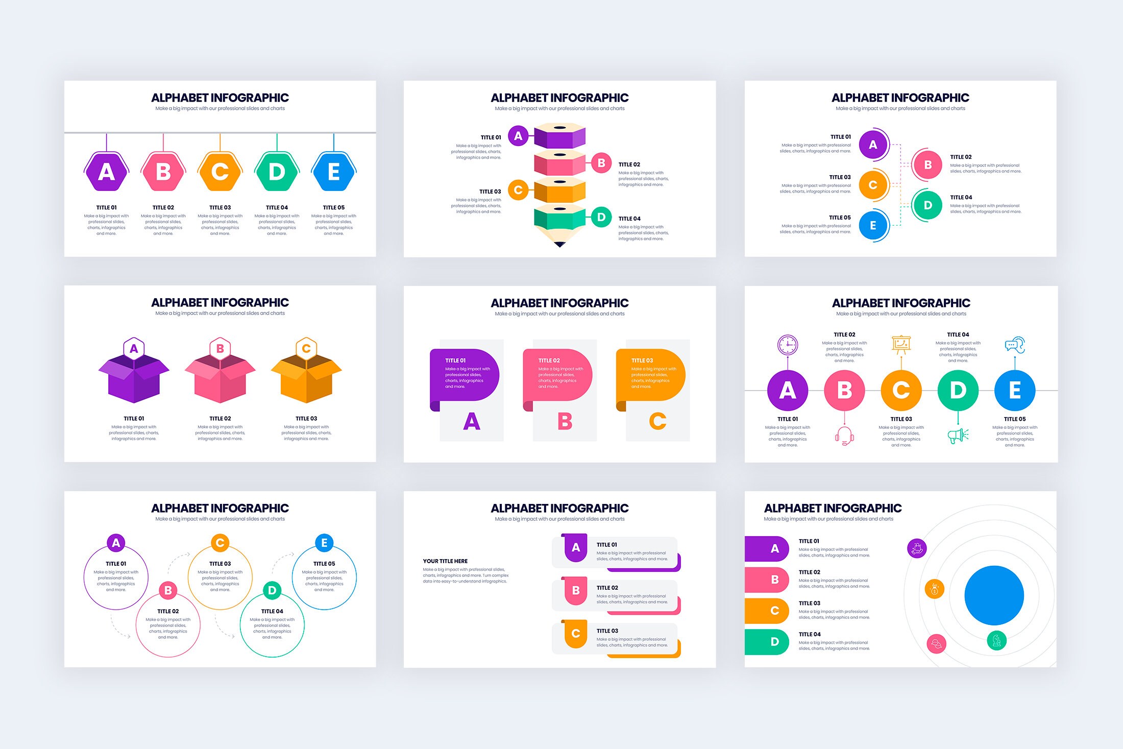 Alphabet Infographics | Template for Illustrator | Easy to Edit - Etsy